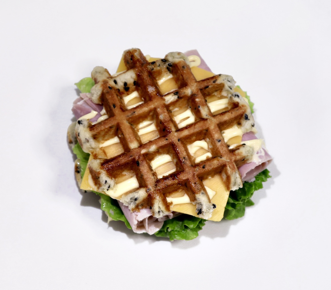 Ham and Cheese Waffle Sandwich - Liège